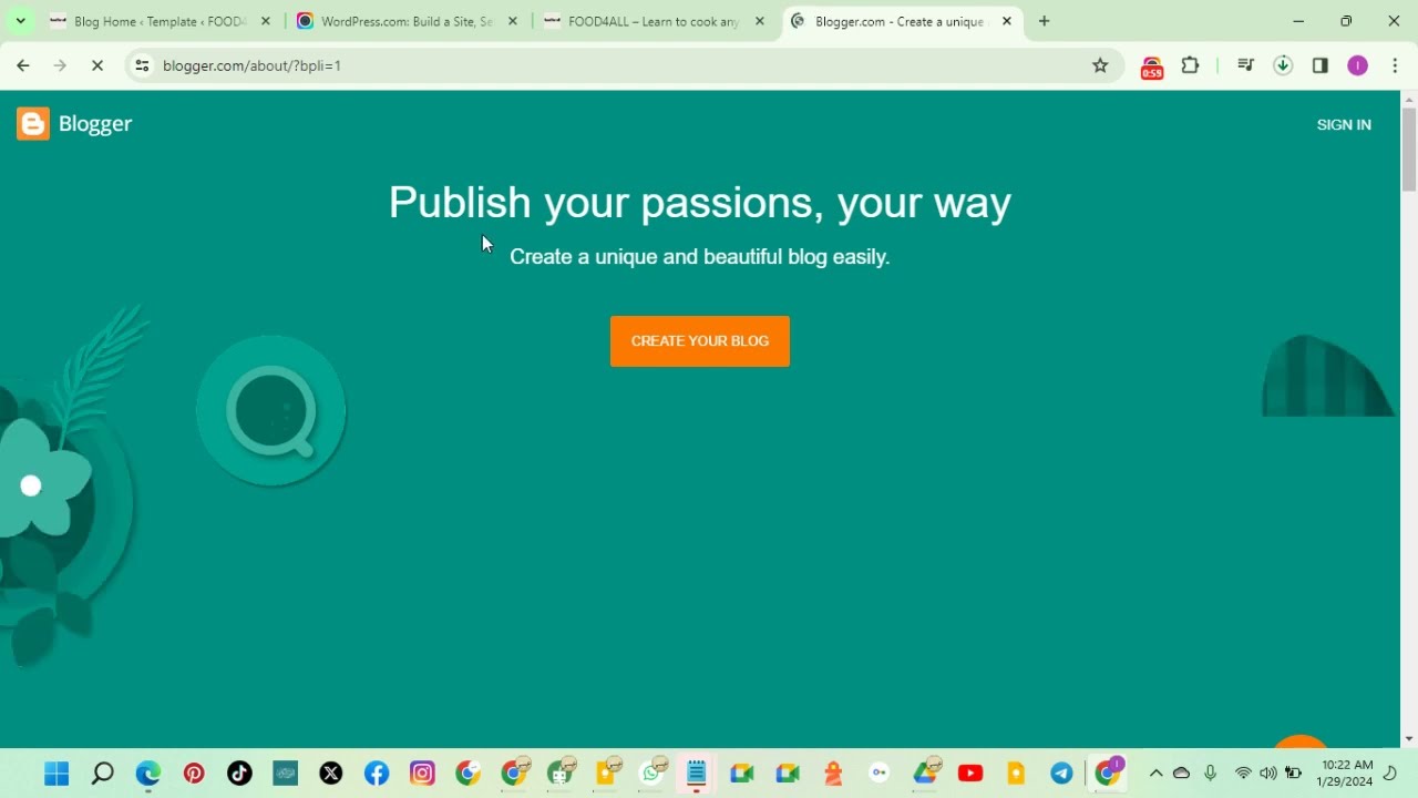 BLOGGER: HOW TO CREATE FREE BLOG ON BLOGGER - BLOGGING MENTORSHIP