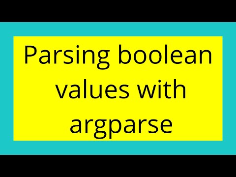 Parsing boolean values with argparse