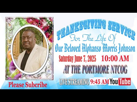 THANKSGIVING SERVICE FOR ALPHANSO JOHNSON
