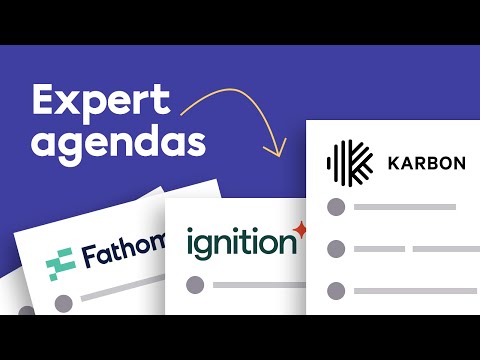 Expert meeting agenda templates for accounting practices