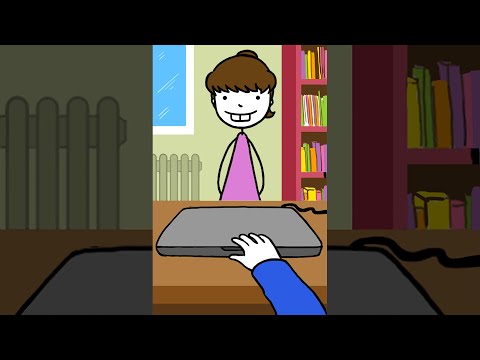 Laptop background prank 🙃 - Changing your friend's screen wallpaper #shorts