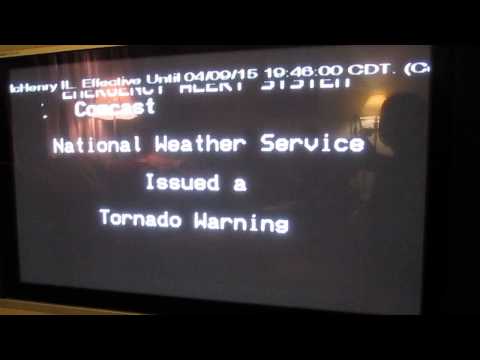 PDS Tornado Warning for Fairdale, IL Tornado! (EAS #838) 4/9/15