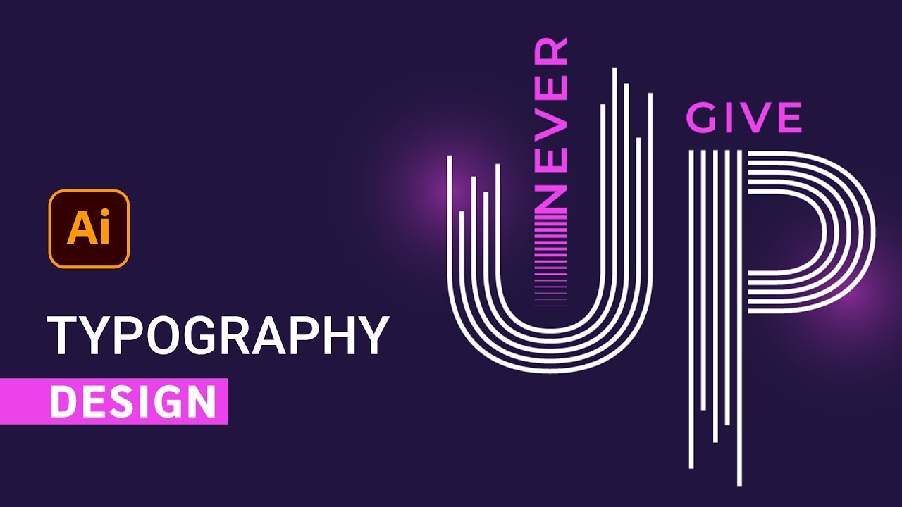 Create Motivational Typography Quote Design | Adobe Illustrator Tutorial