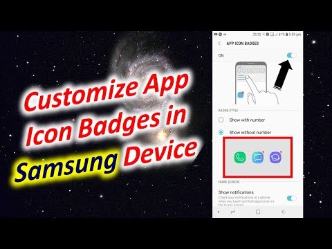 Customize App Icon Badges in Samsung Device