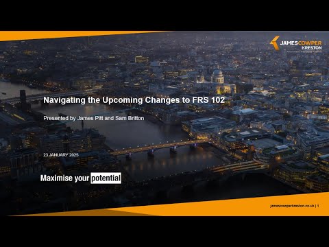 Webinar: Navigating the Upcoming Changes to FRS 102