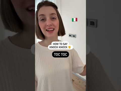 Knock knock in Italian ๐ฎ๐น #shorts