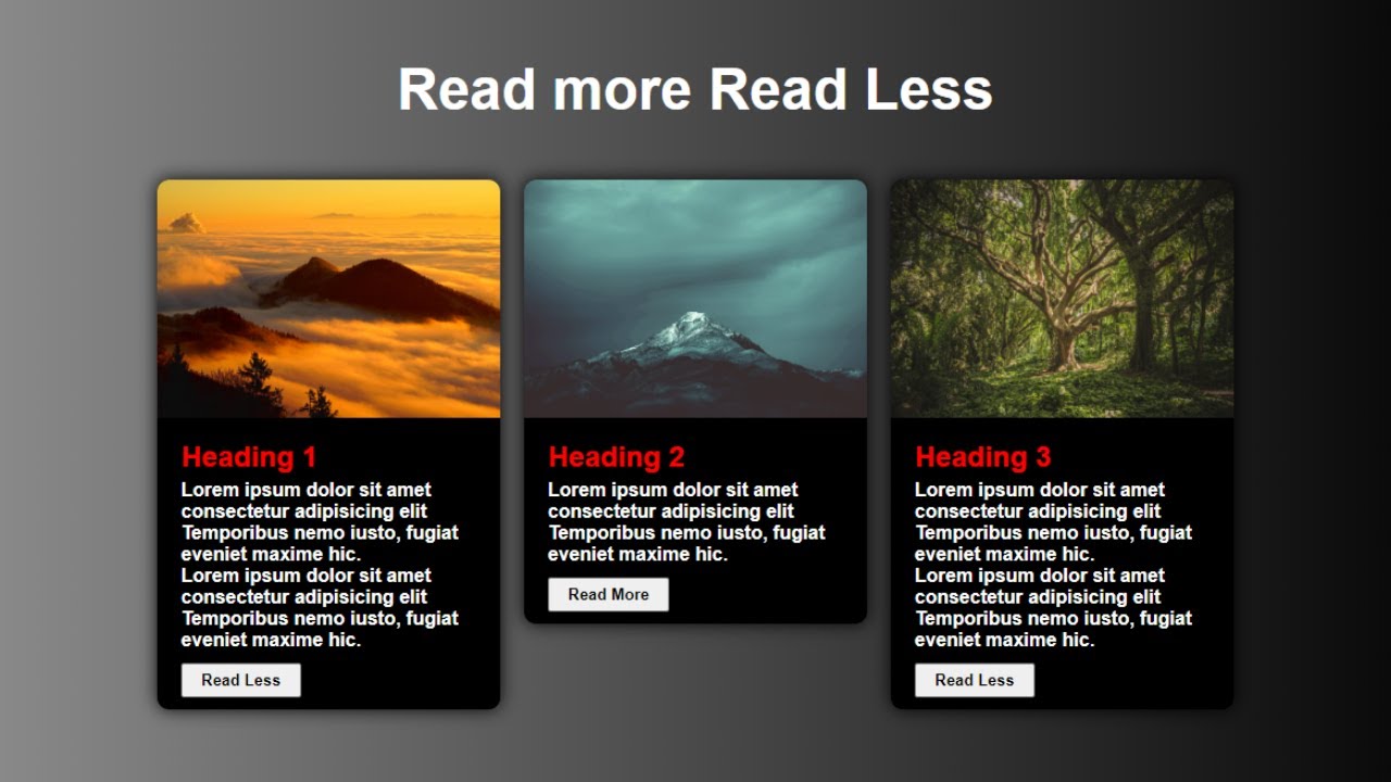 Animated Read More / Read Less Button with React Js || Expand and Collapse React || Source Code