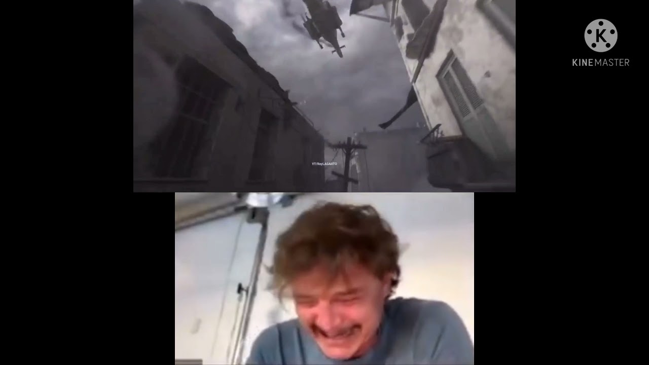 pedro pascal crying  at ghost cod died