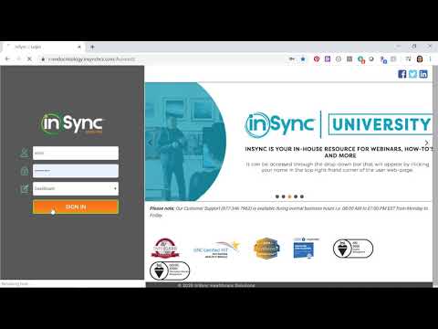 EMR Insync Tutorial 1 How to Login