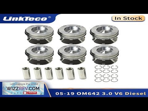 6pcs Engine Parts Piston & Rings Set Kit Fit 3.0 L Diesel Review