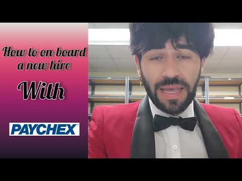How to On board a new hire in PAYCHEX flex.