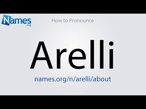 How to Pronounce Arelli