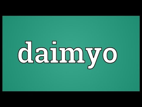 Daimyo Meaning