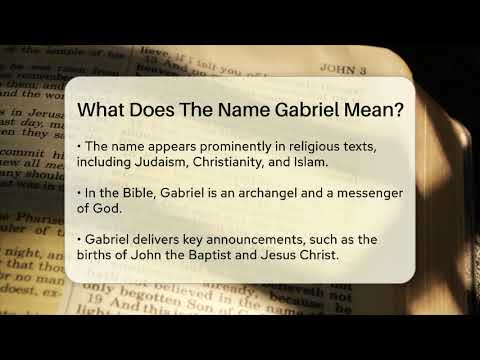 What Does The Name Gabriel Mean? - Churches Of Faith