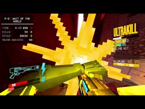 ULTRAKILL P-2 with ULTRAPAIN mod: P-RANK (7:22.263)