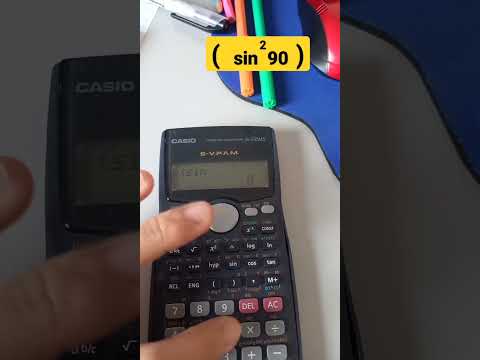 How to keyin sinus square calculator CASIO