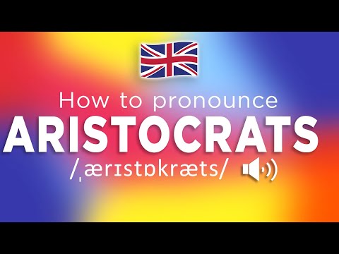 How To Pronounce Aristocrats (100% CORRECTLY!!)