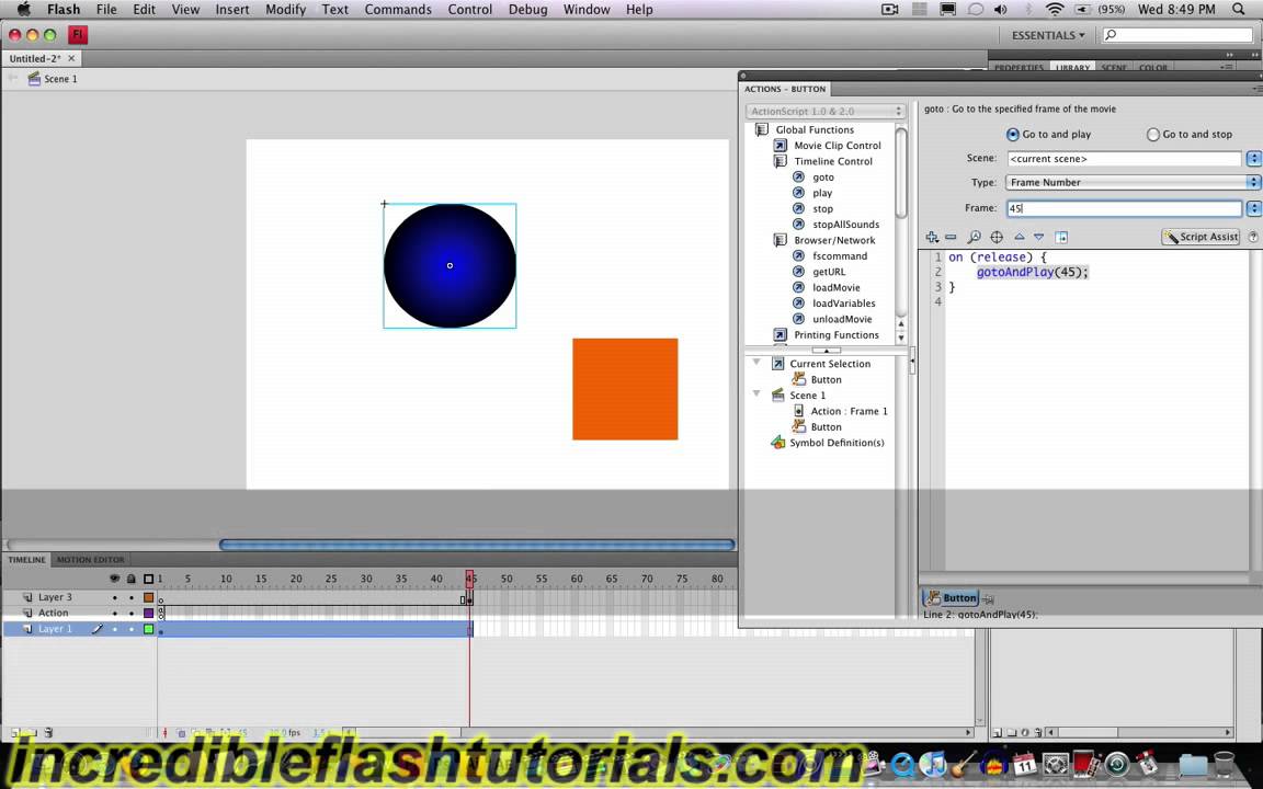 Adobe Flash Tutorial  Introduction to Actionscript 2 0