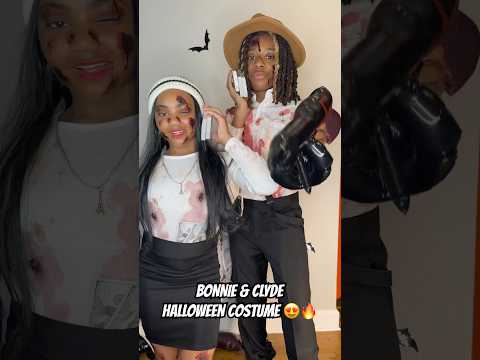 BONNIE & CLYDE HALLOWEEN COSTUME π€π₯°ππ₯ ββ ββ @thatboyyomar6831 #shorts #halloweencostume