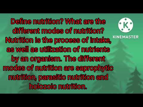 Define nutrition?what are the different modes of nutrition?class-10th ch.6 Science CBSE NCERT