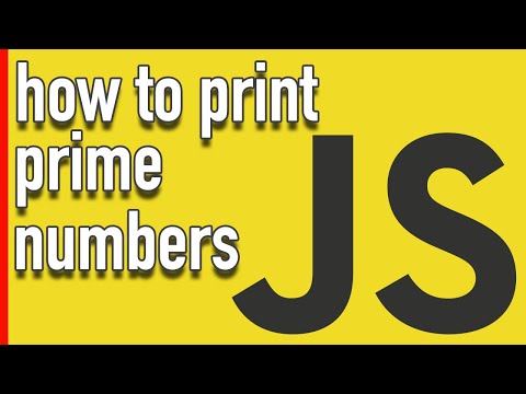 How to Print Prime Numbers in JavaScript