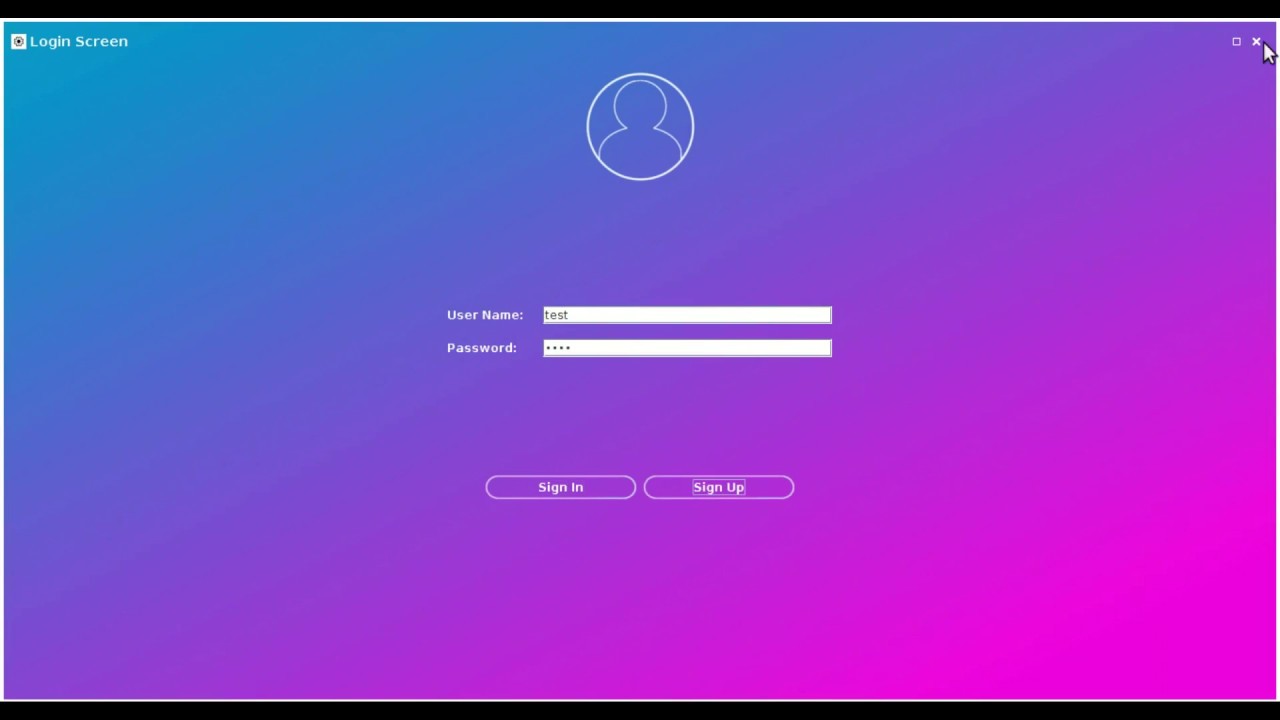 Java Login Screen - Modern GUI (built using ReflectionUI)