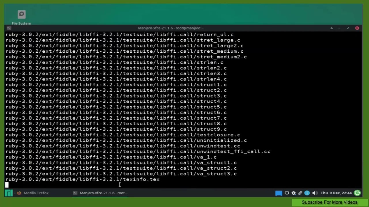 How To install Ruby On Rails On Manjaro Linux 21.2.0