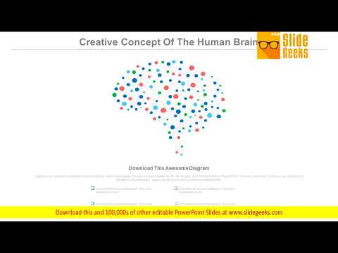 Creative Ideas Human Brain Diagram Powerpoint Slides