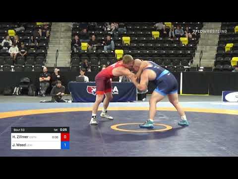 125 Kg Quarterfinal - Hayden Zillmer, Gopher Wrestling Club - RTC Vs Jordan Wood, Lehigh Valley Wr
