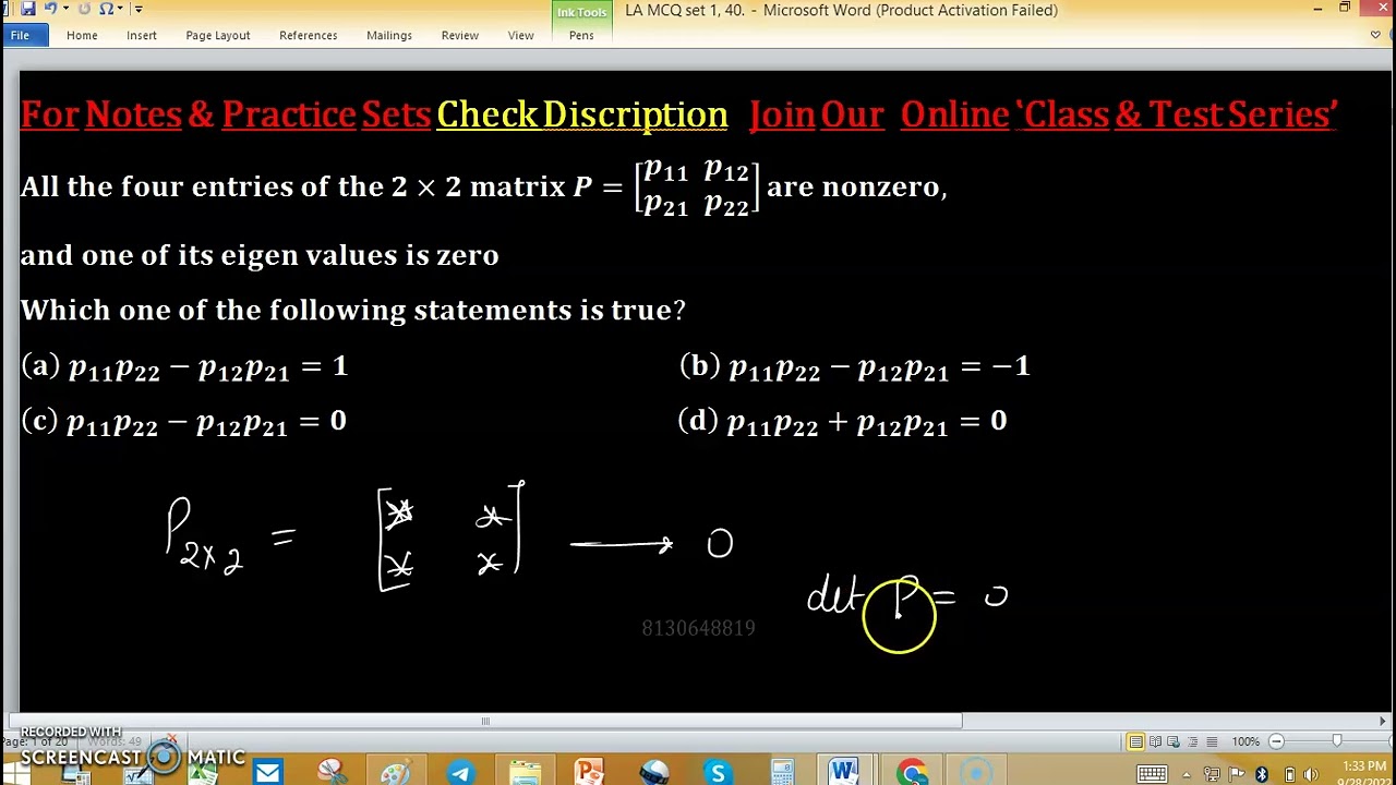 download linear algebra pdf product of eigenvalues of a matrix is determinant