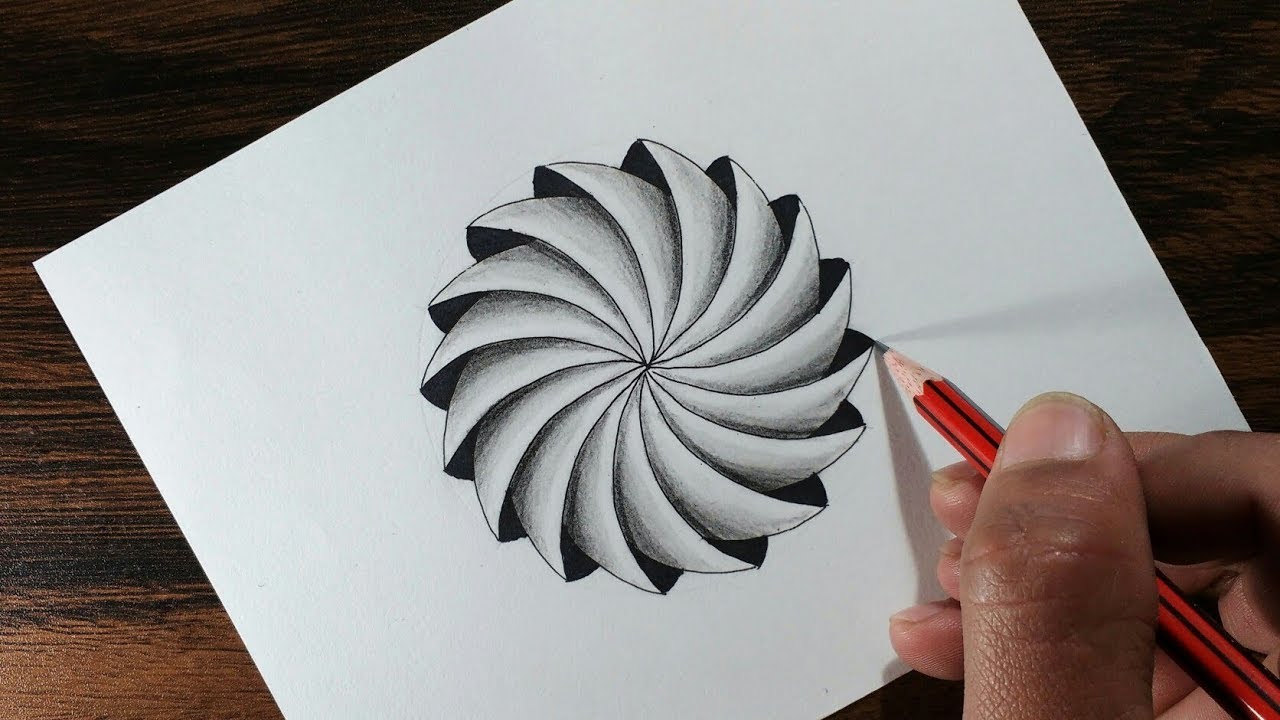 How to Draw Tanglepattern Phicops in a Circle - Pencil Drawing | Art Tutorial | Drawing Ideas