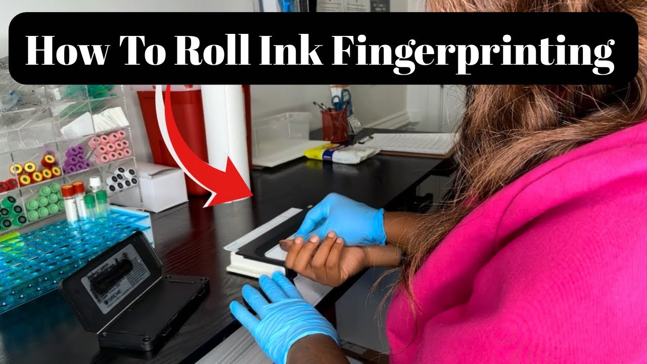 How To Ink & Roll Fingerprinting #fingerprint 