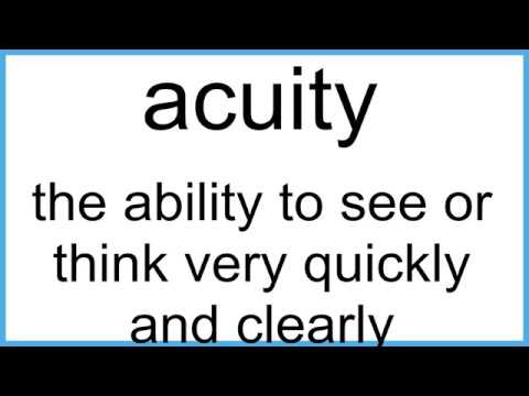 acuity The New English Dictionary meaning | Vocabulary for Kids | Children's Dictionary