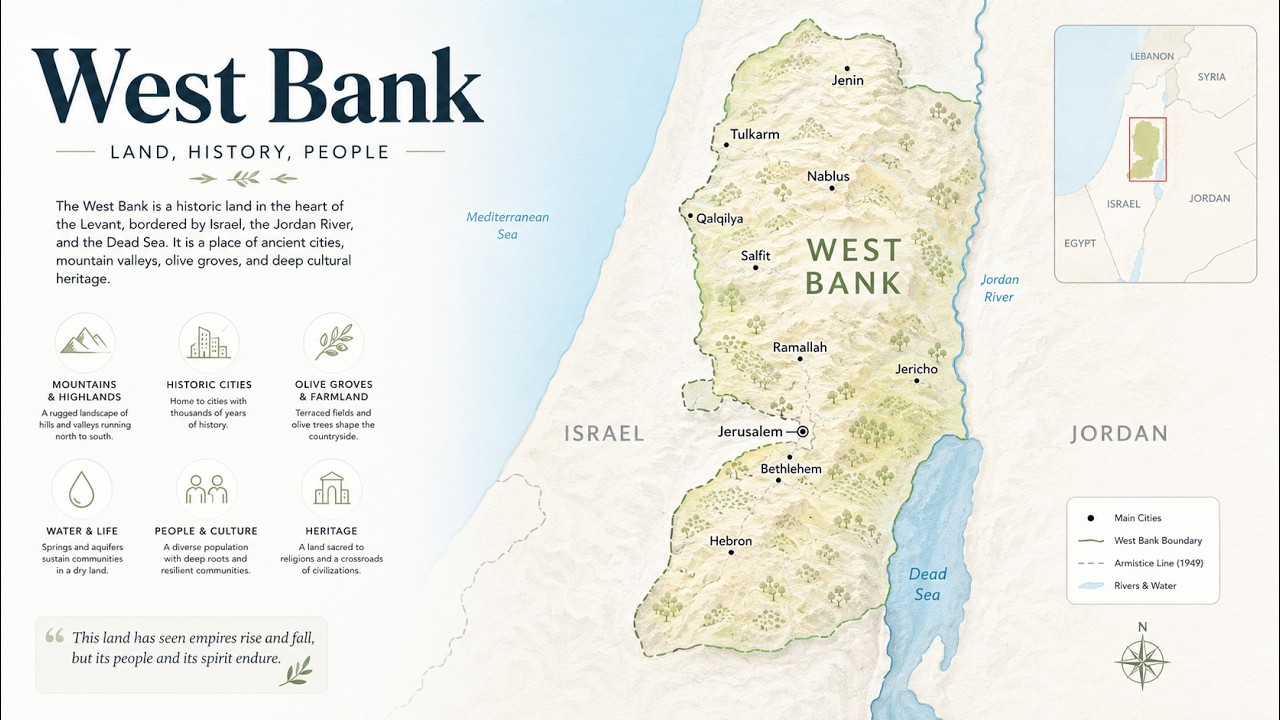 West Bank Palestine Map Animation Project Template