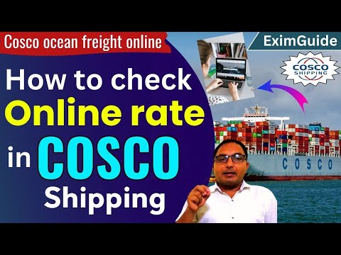 How to check cosco shipping ocean freight online | Cosco ocean freight online |synconhub Online rate