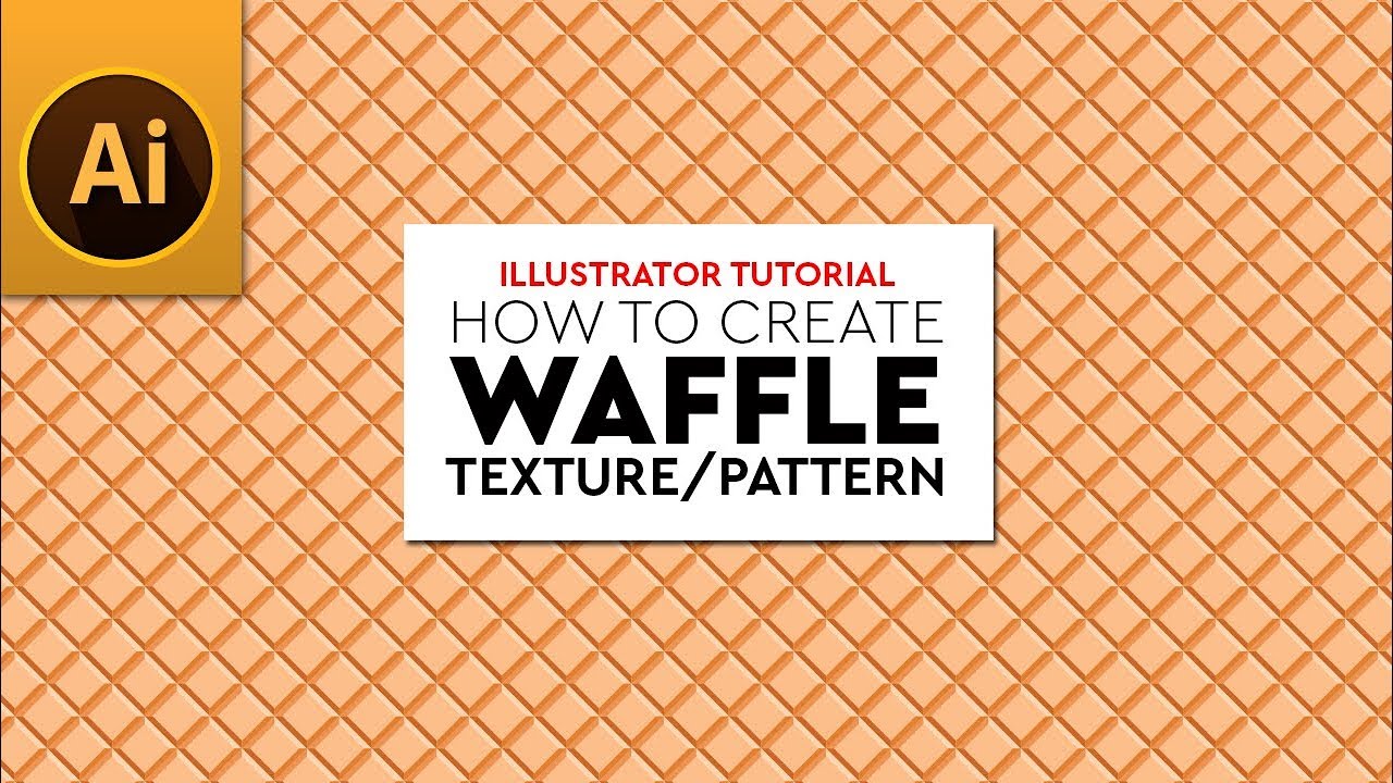 Seamless Waffle Texture - Adobe Illustrator Tutorial