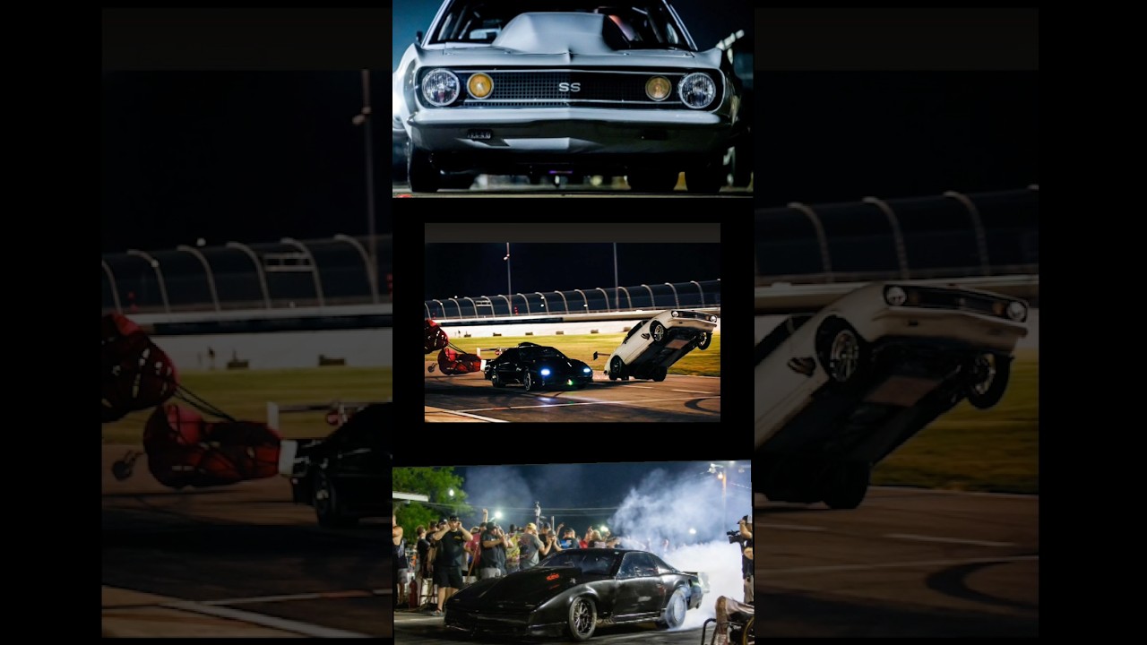 FOUR WHEELS UP! Billy Hoskinson’s Camaro FLIES vs Ryan Mitchell’s Firebird | SCT Nashville 🔥#racing