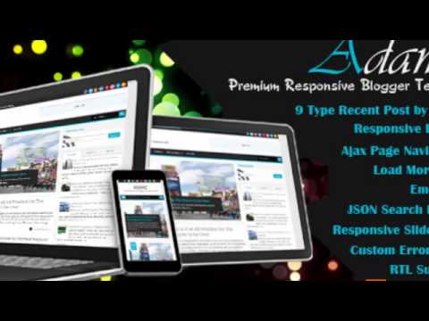 Adamz - Responsive Blogger Template