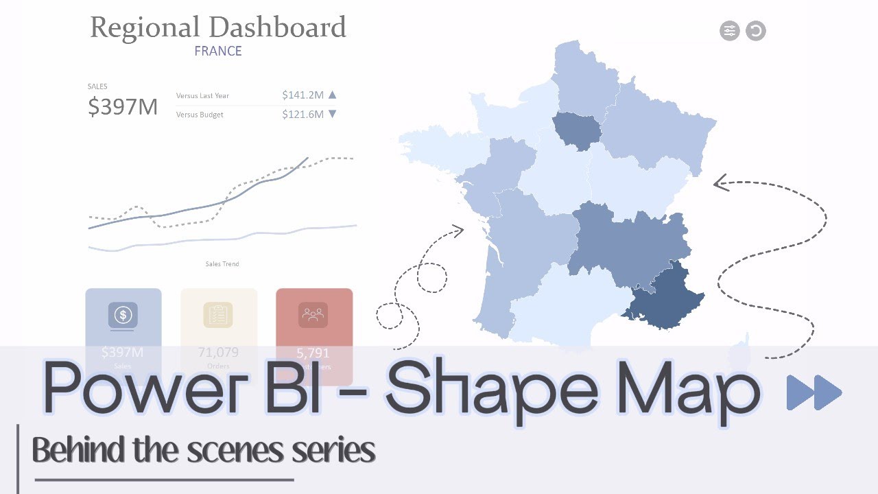 Creating Shape Map in Power BI Using Native charts | Time-Lapse video