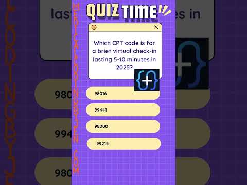 Do you know the new telemedicine cpt codes for 2025? #cpcexamtips #cpcexam #quiz #medicalcoder