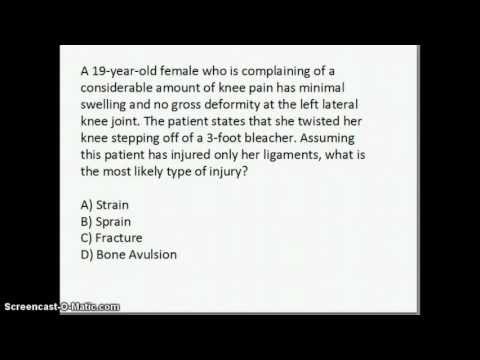 Musculoskeletal Question One: Sprain
