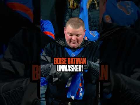 🚨 Boise Batman is UNMASKED! 😱 #boisestate #football #Collegefootball