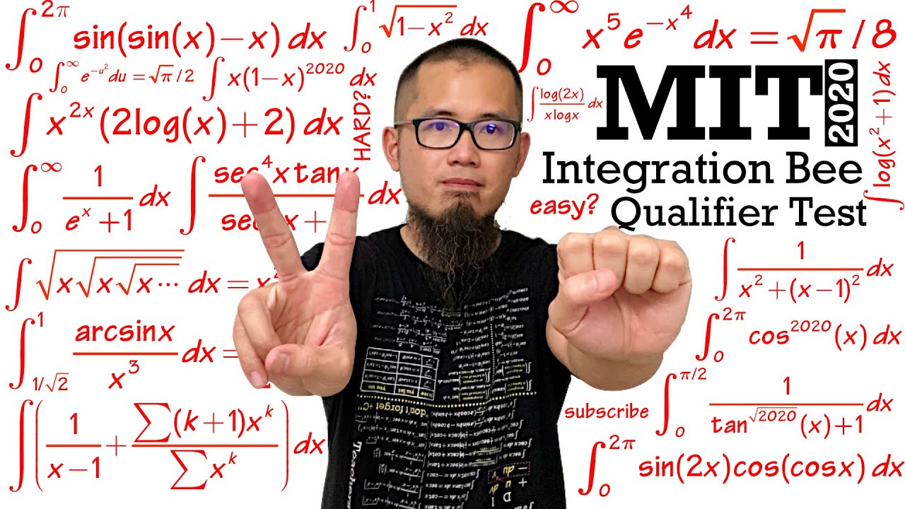 MIT integration bee qualifier test