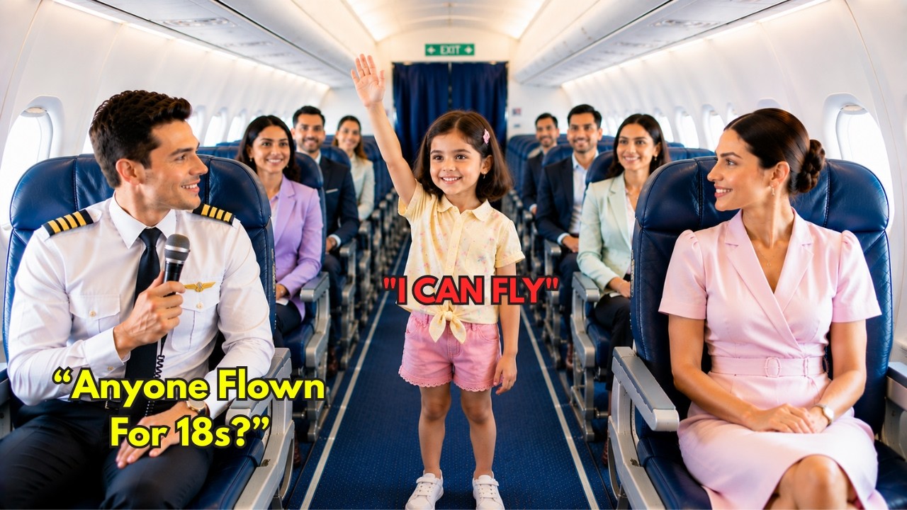 “Can Anyone Here Fly an F-18?” — Silence Filled the Cabin Until an 11-Year-Old Raised Her Hand