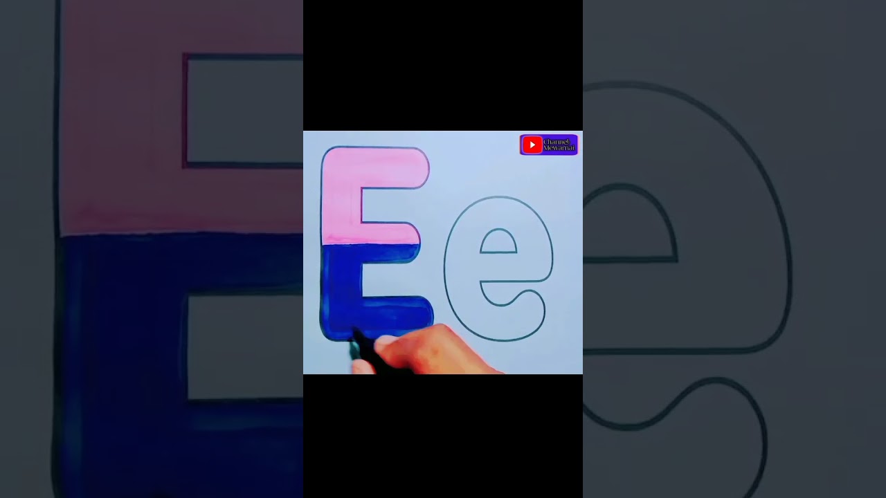 Cara Belajar Mewarnai Huruf E.#mewarnai #belajarmewarnai #caramewarnai #hurufabjad