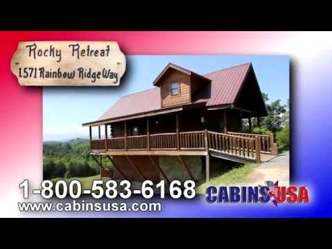 "Rocky Retreat" Smoky Mountains Vacation Rental Pigeon Forge Tennessee - Cabins USA 2013