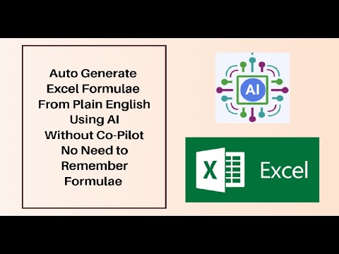 Auto Generate Excel Formulas Using AI