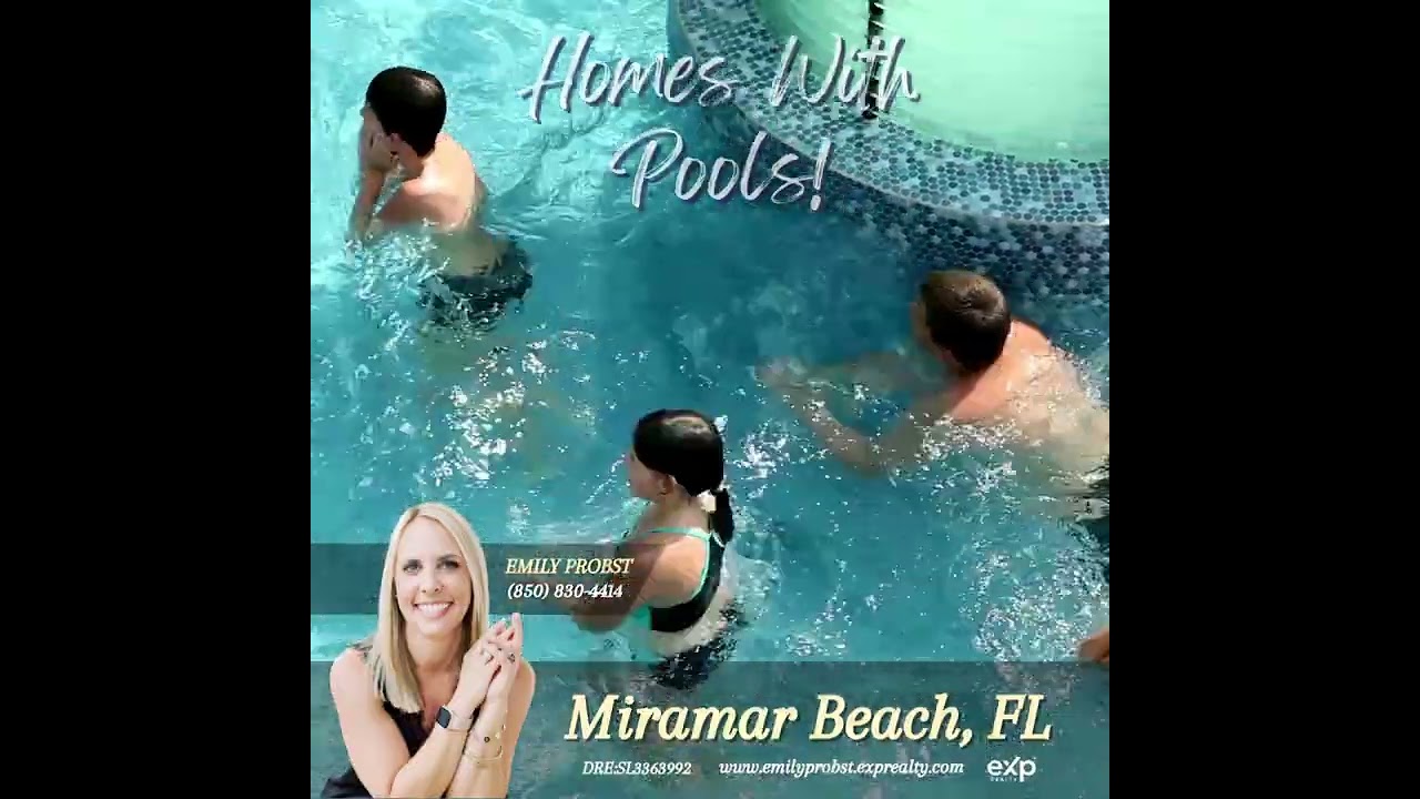 Miramar Beach homes with pools!
