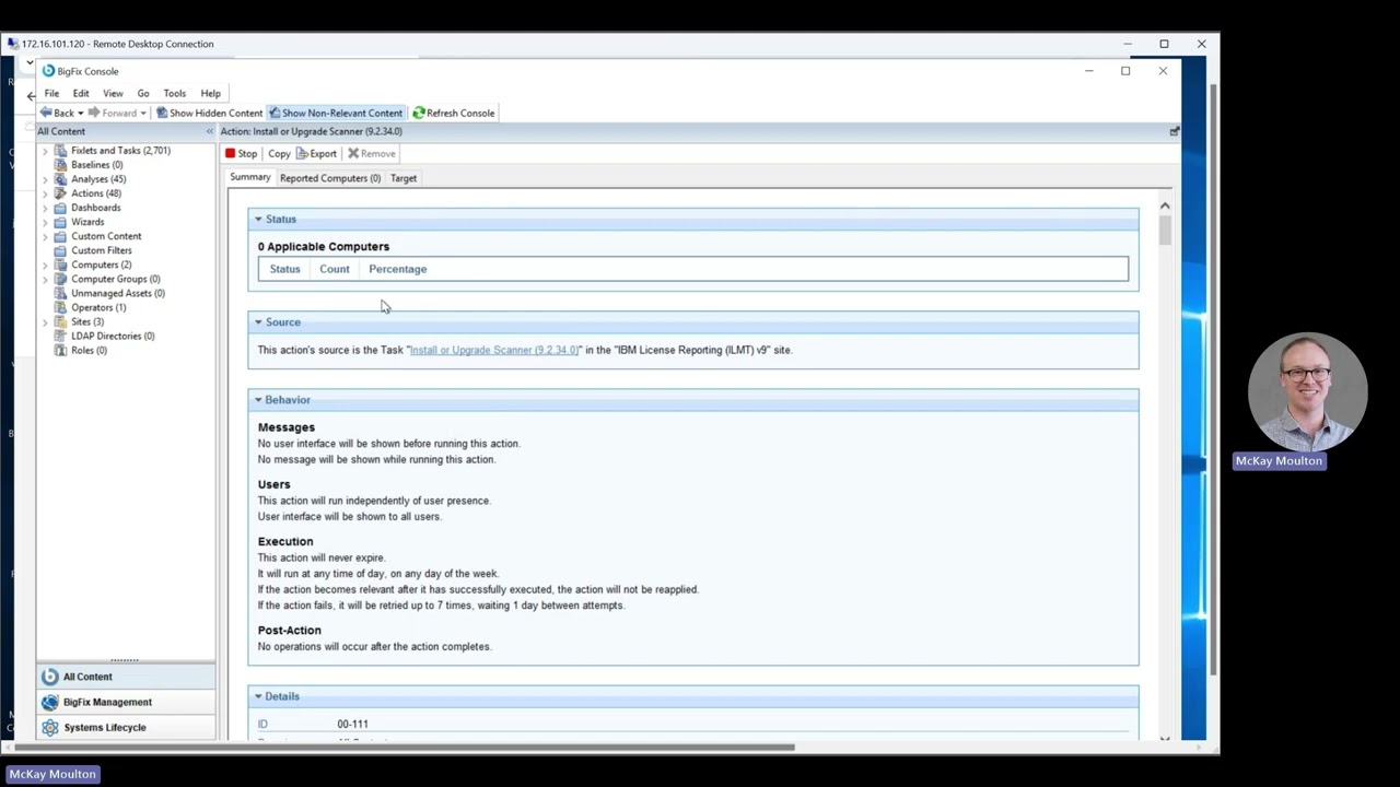 Set Up BigFix Actions for ILMT
