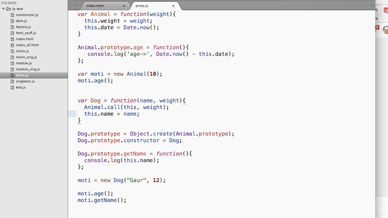 JavaScript prototype inheritance in 5 min